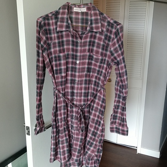 Altar'd State | Dresses | Altard State Plaid Shirt Dress | Poshmark